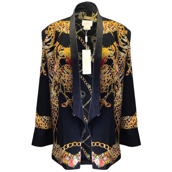 Camilla | Jackets & Coats | Camilla Black Gold Multi Jewel And Chain ...